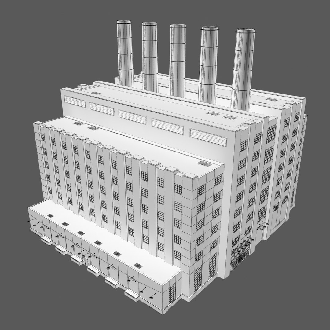 - Industrial Power Plant 3d Model