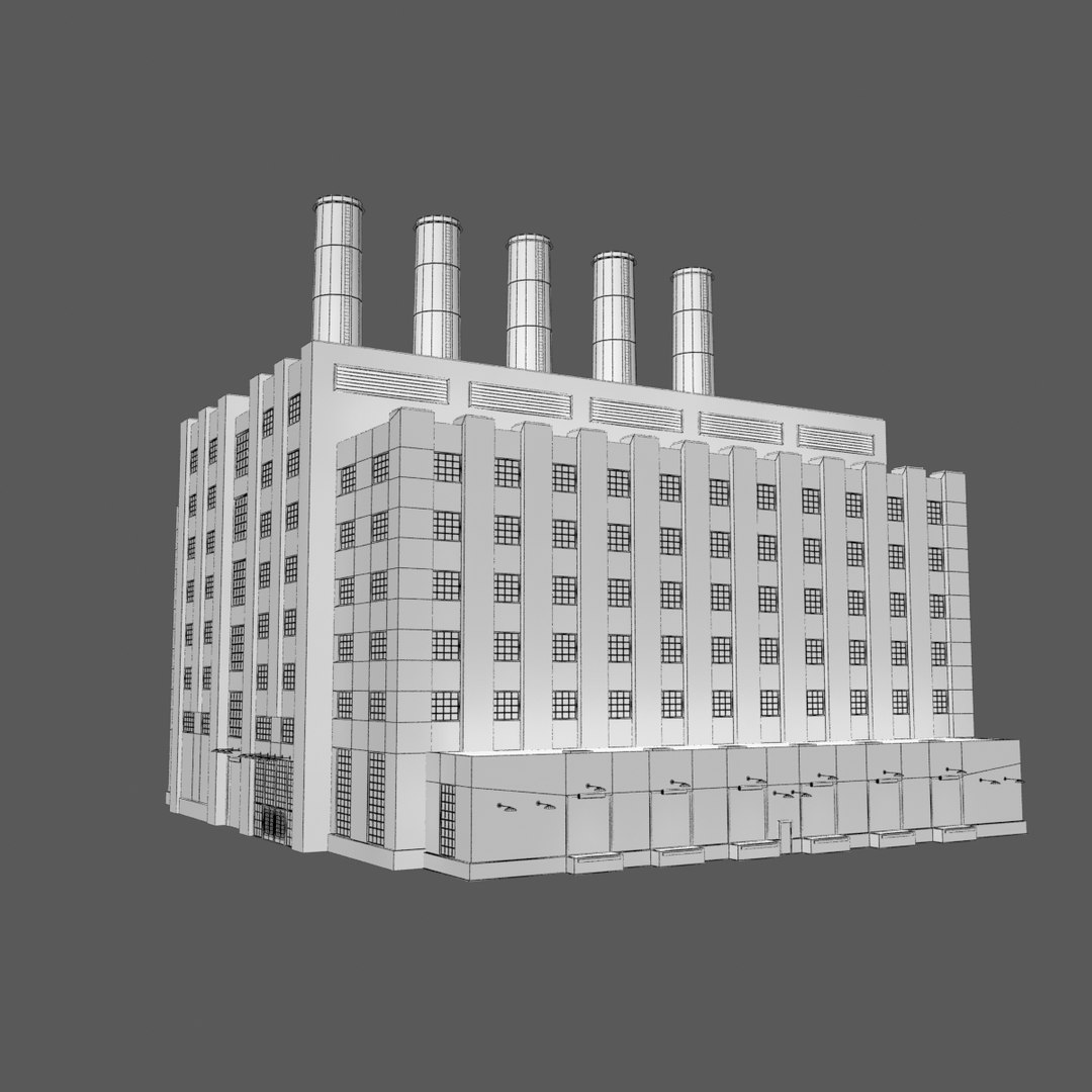 - Industrial Power Plant 3d Model