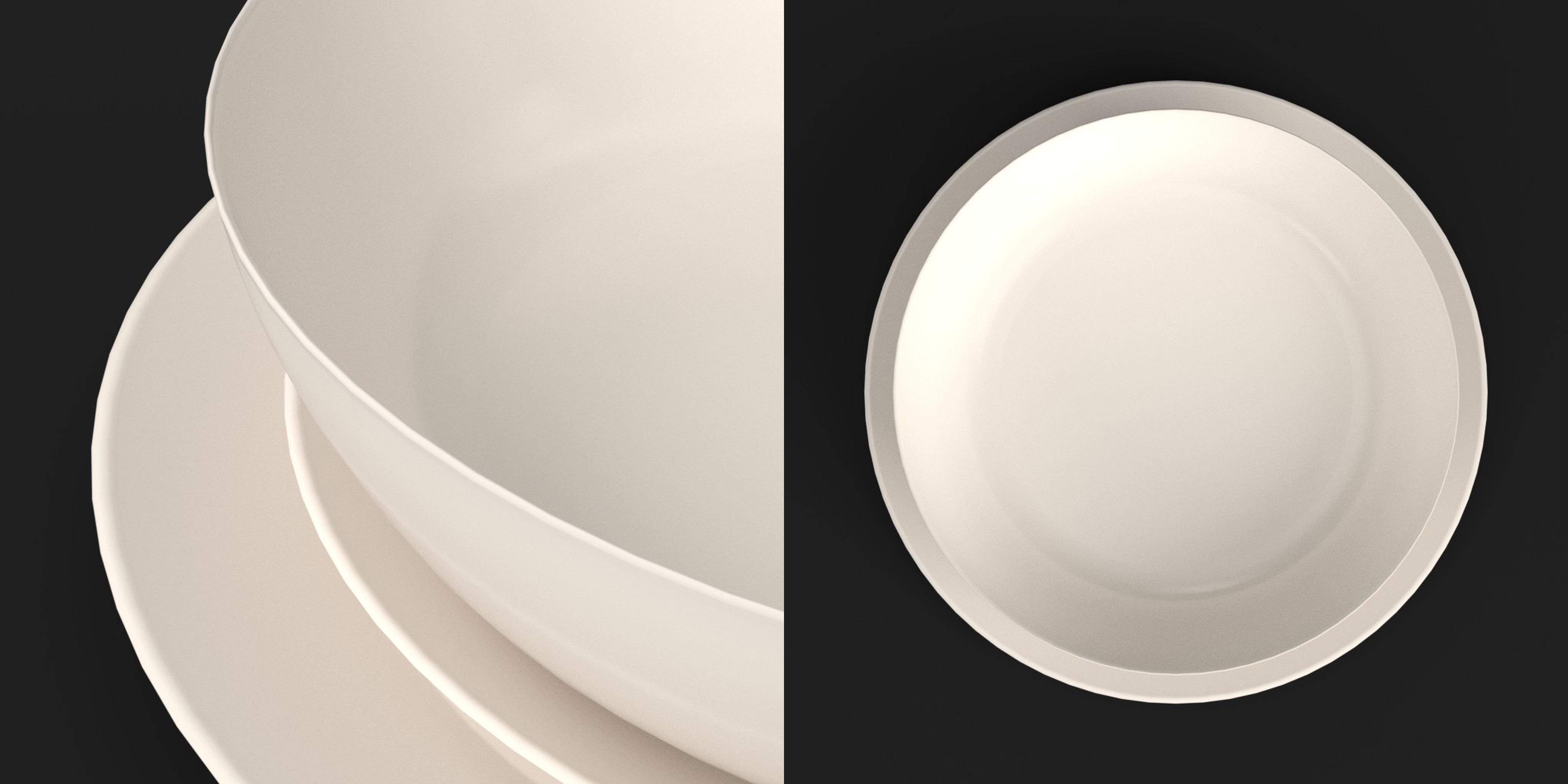 3D basic dinnerware set - TurboSquid 1588638