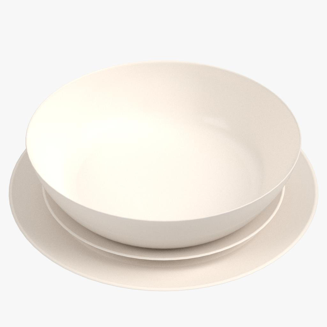 3D Basic Dinnerware Set - TurboSquid 1588638