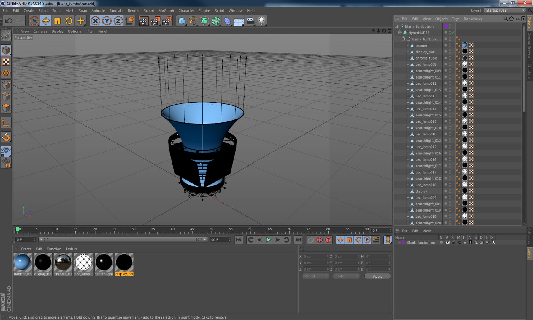 3D blank jumbotron - TurboSquid 1329008