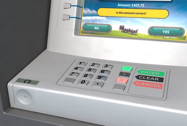 bank atm machine cash 3d obj
