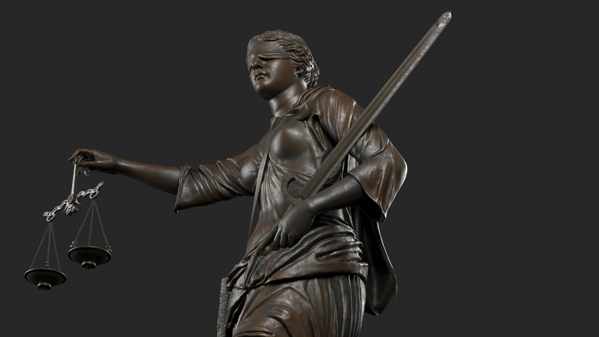 3D lady justice - TurboSquid 1705412