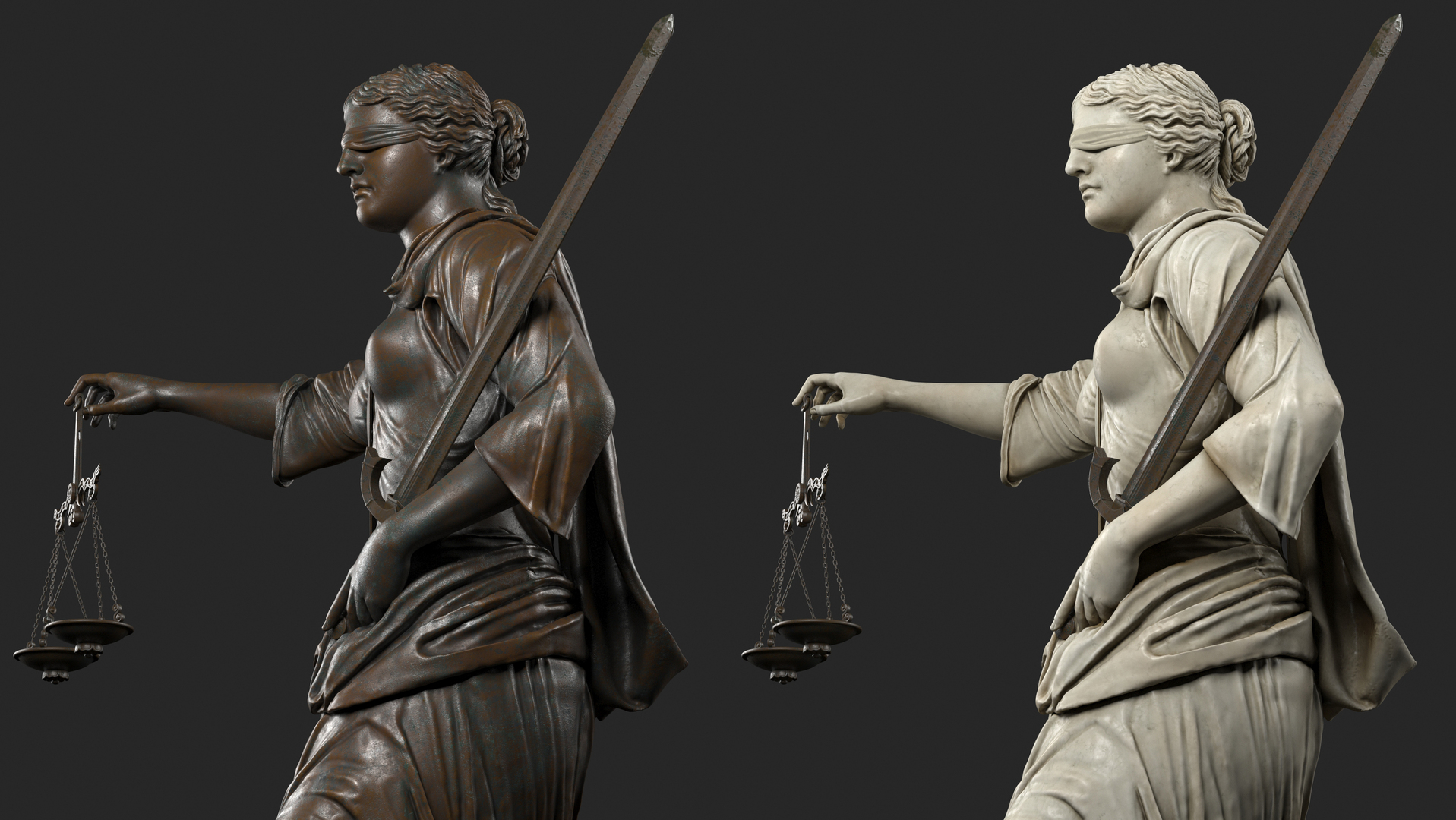 3D lady justice - TurboSquid 1705412
