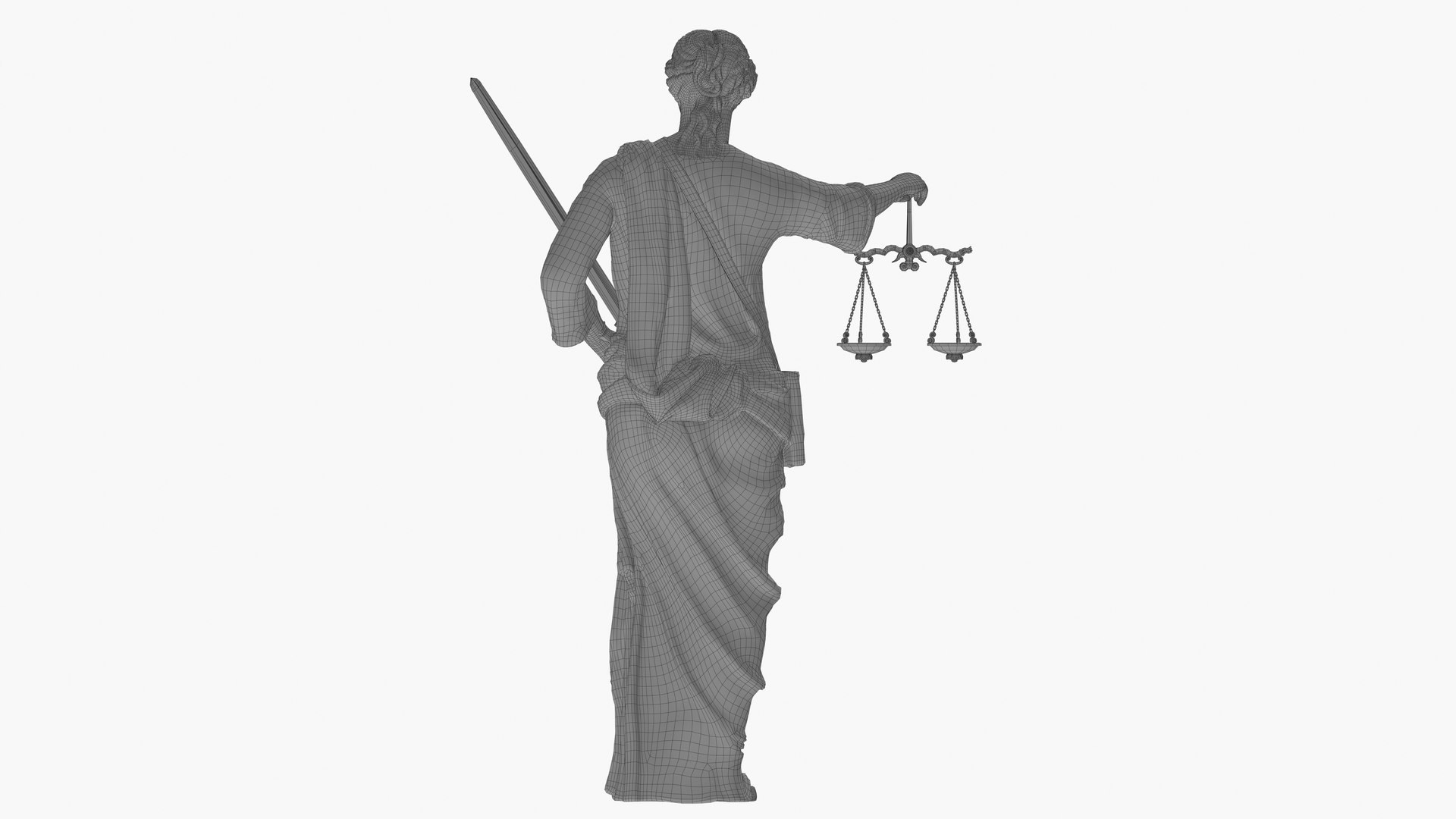 3D Lady Justice - TurboSquid 1705412