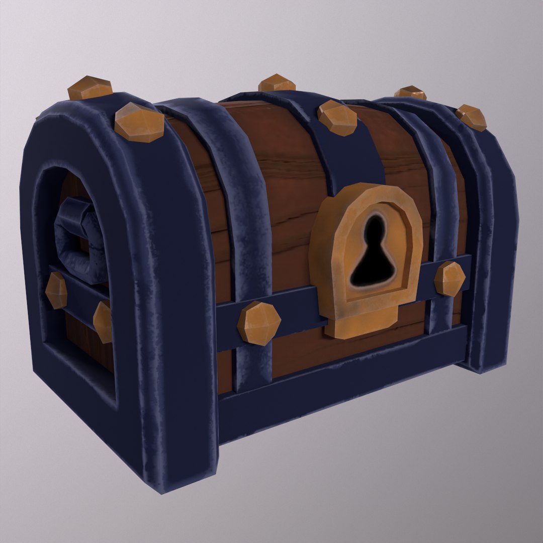 3D model Stylized Chest - Game Ready - Low Poly PBR 3D Model ...
