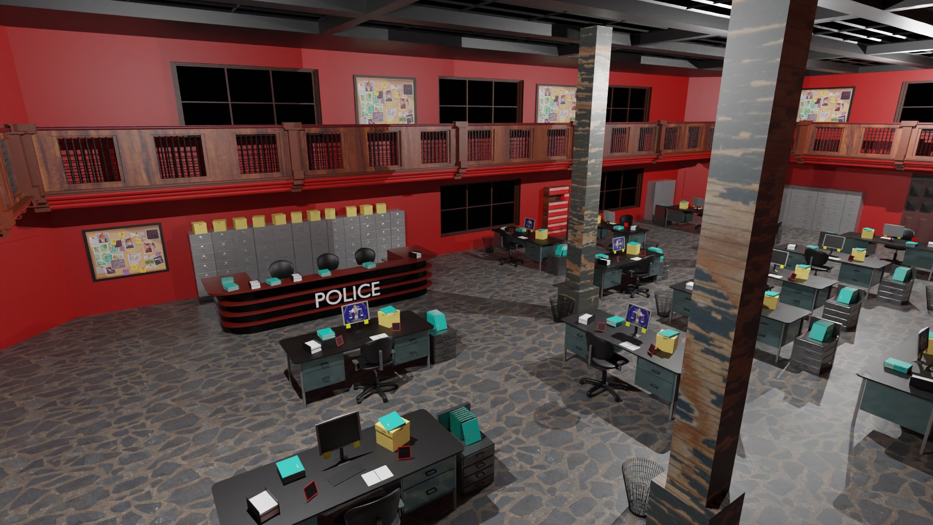 Police Station 3D Model - TurboSquid 2158021