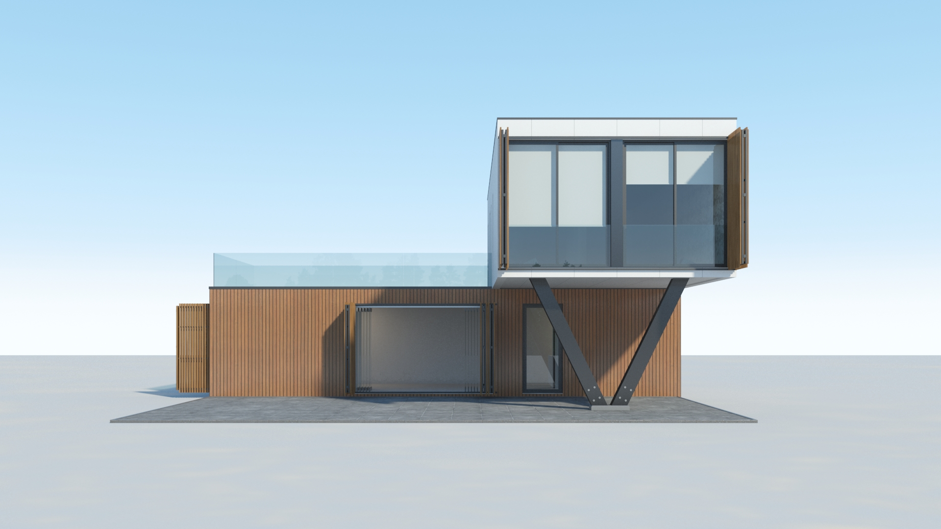 3D Container House Model - TurboSquid 2247169