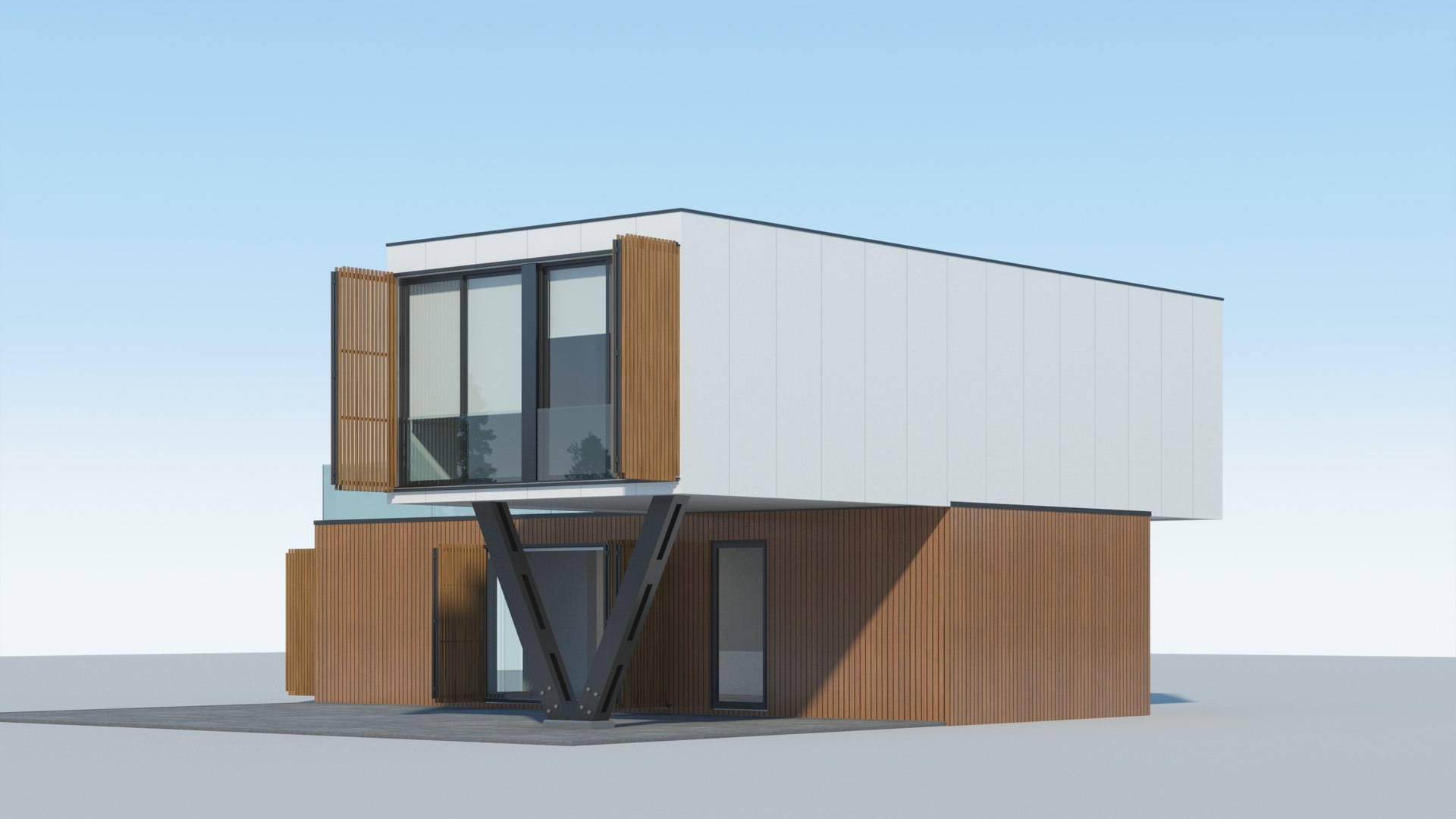 3D Container House Model - TurboSquid 2247169