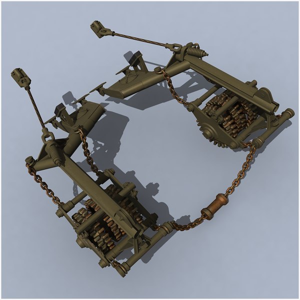 KMT-5M tank mine roller 3D model - TurboSquid 1722379
