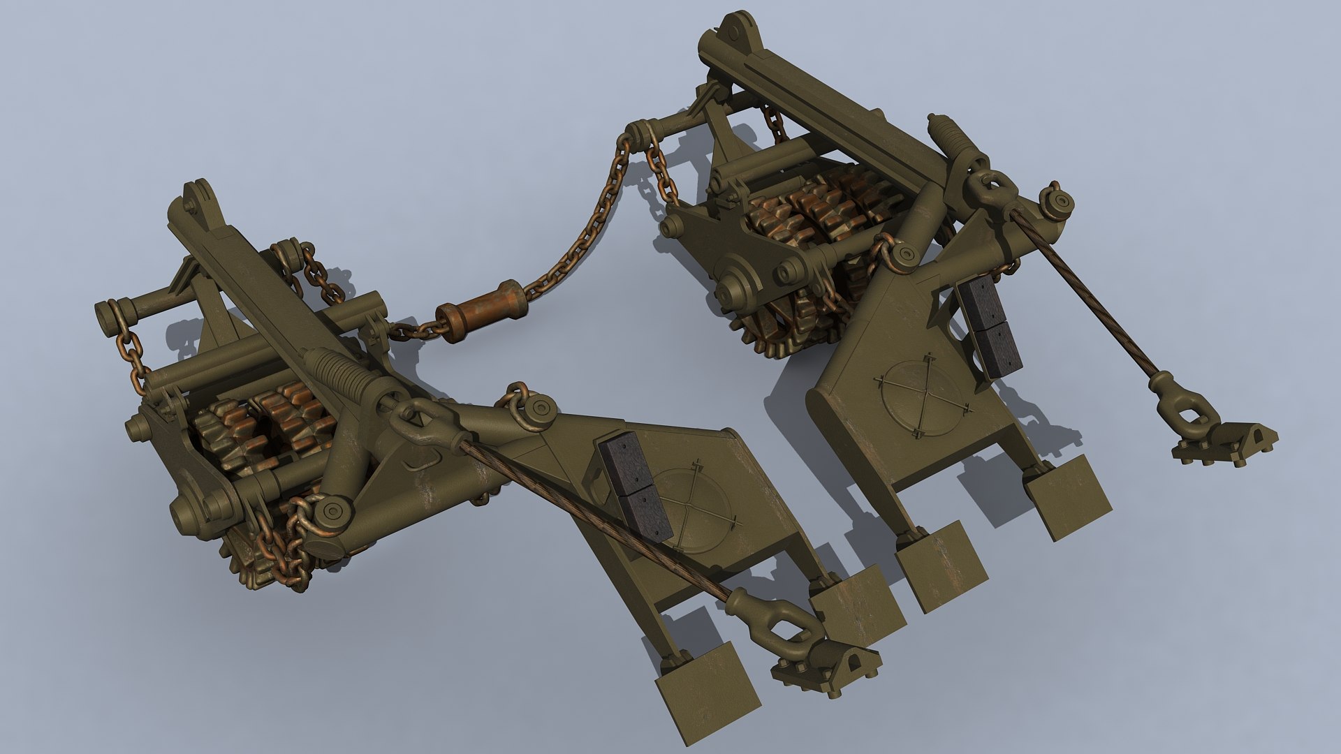 KMT-5M Tank Mine Roller 3D Model - TurboSquid 1722379
