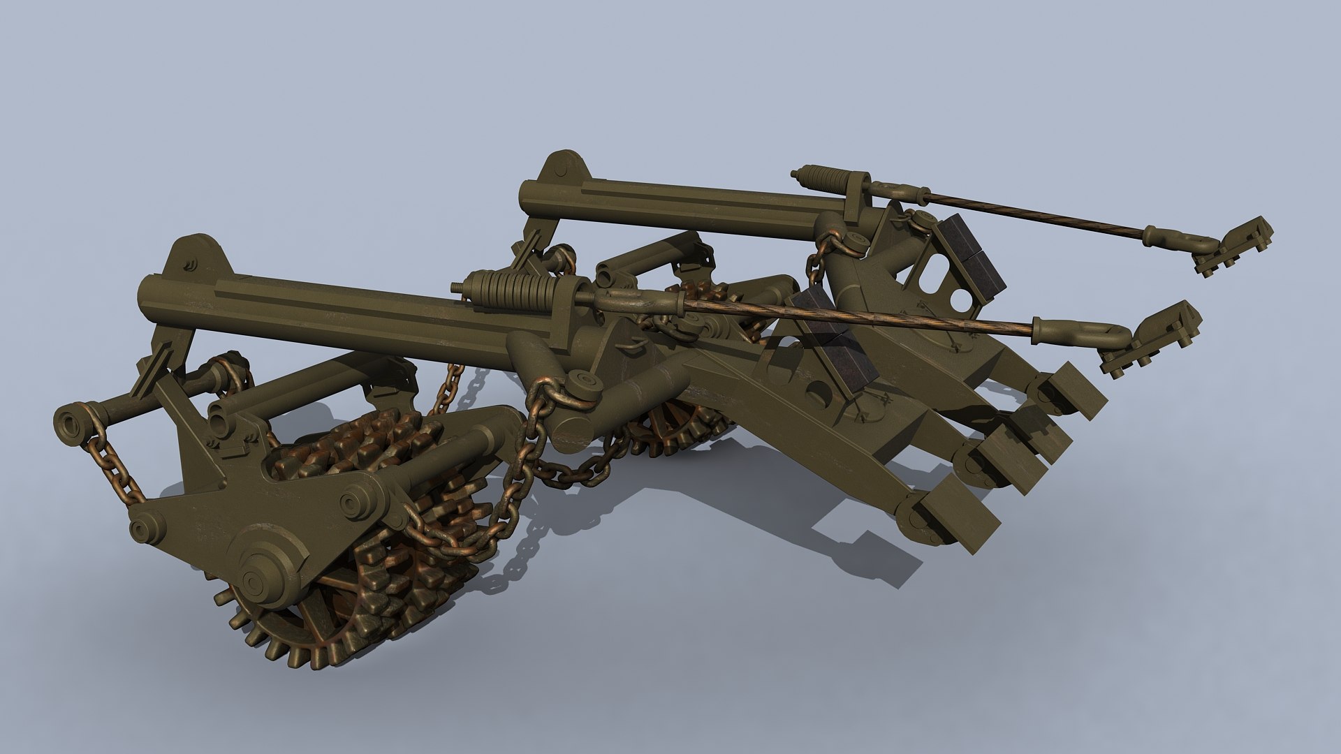KMT-5M Tank Mine Roller 3D Model - TurboSquid 1722379