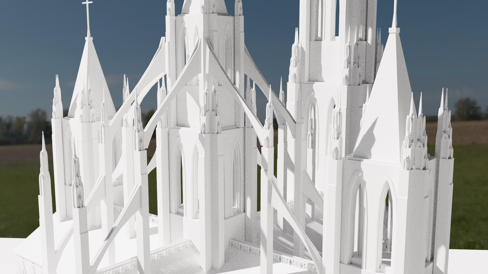 Original Gothic Cathedral 3D Model - TurboSquid 1341604
