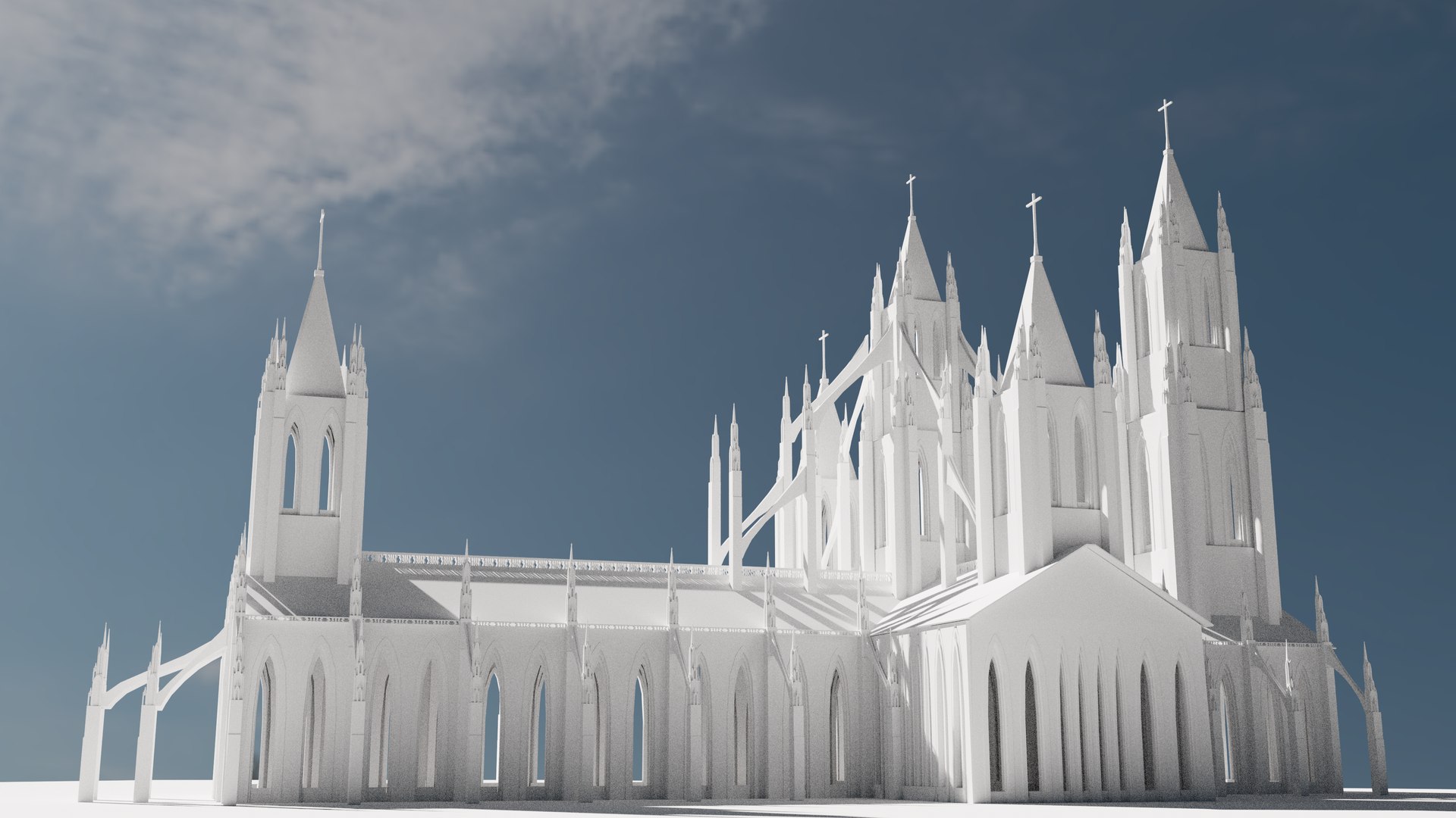 Original Gothic Cathedral 3D Model - TurboSquid 1341604