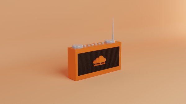 modelo 3d Soundcloud Stereo Cassette - TurboSquid 2110506