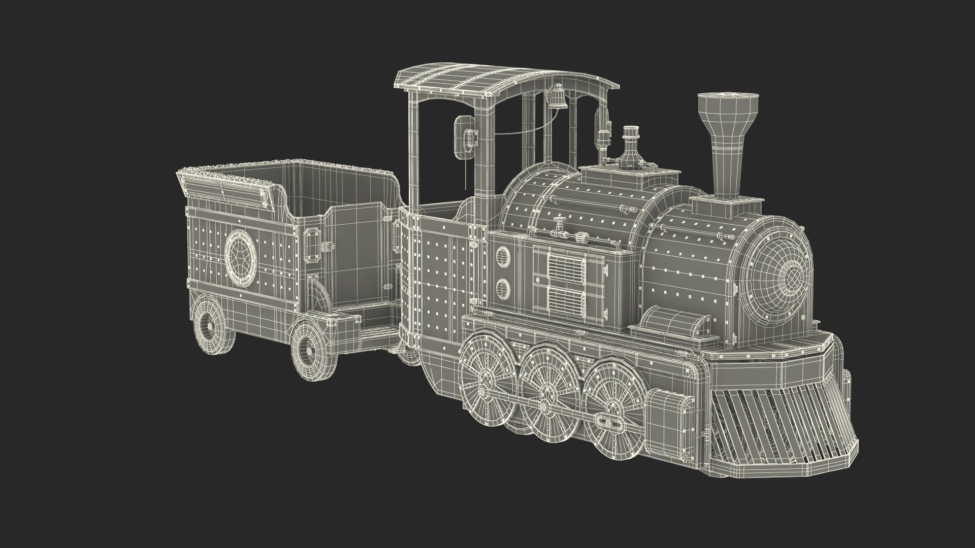 3D Locomotive Children Mini Express - TurboSquid 2060352