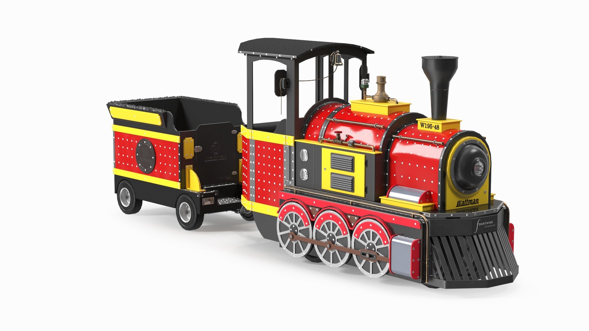 3D Locomotive Children Mini Express - TurboSquid 2060352