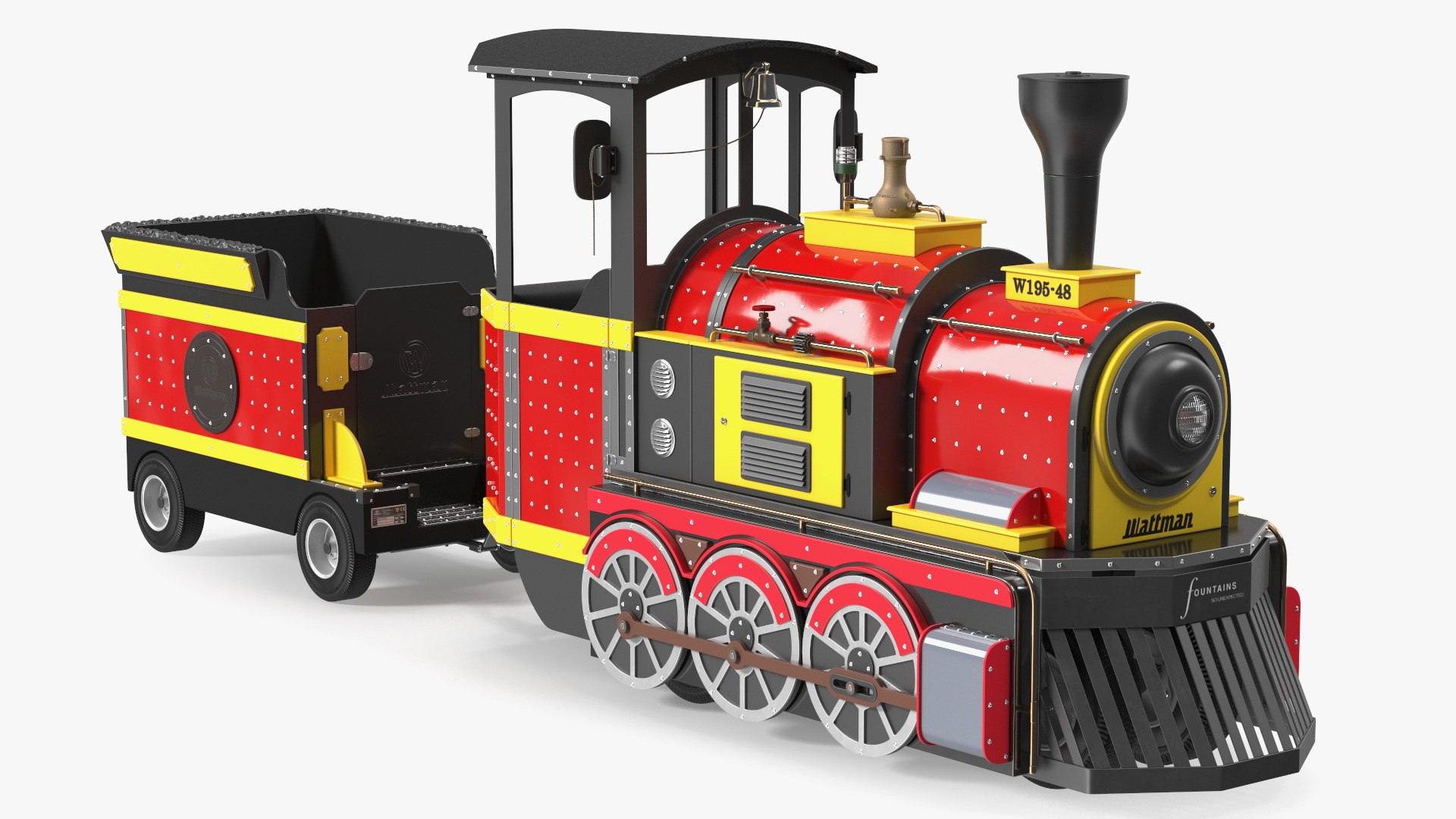 3D Locomotive Children Mini Express - TurboSquid 2060352