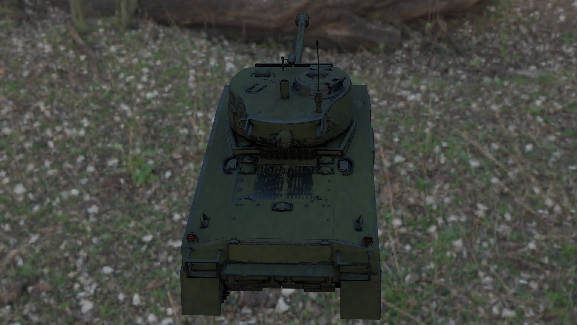 3D Sherman M4A2 76W - TurboSquid 2196077