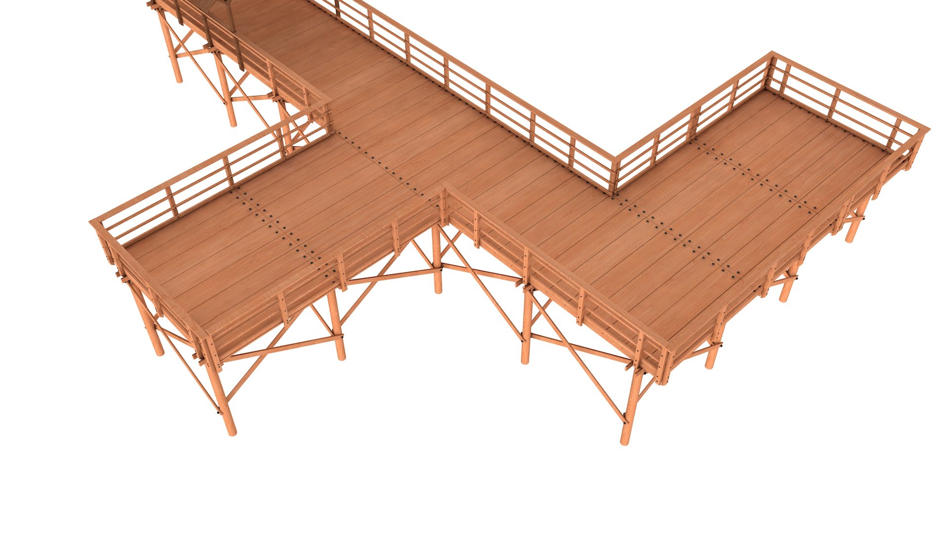 3D model Wooden Pier - TurboSquid 1852610
