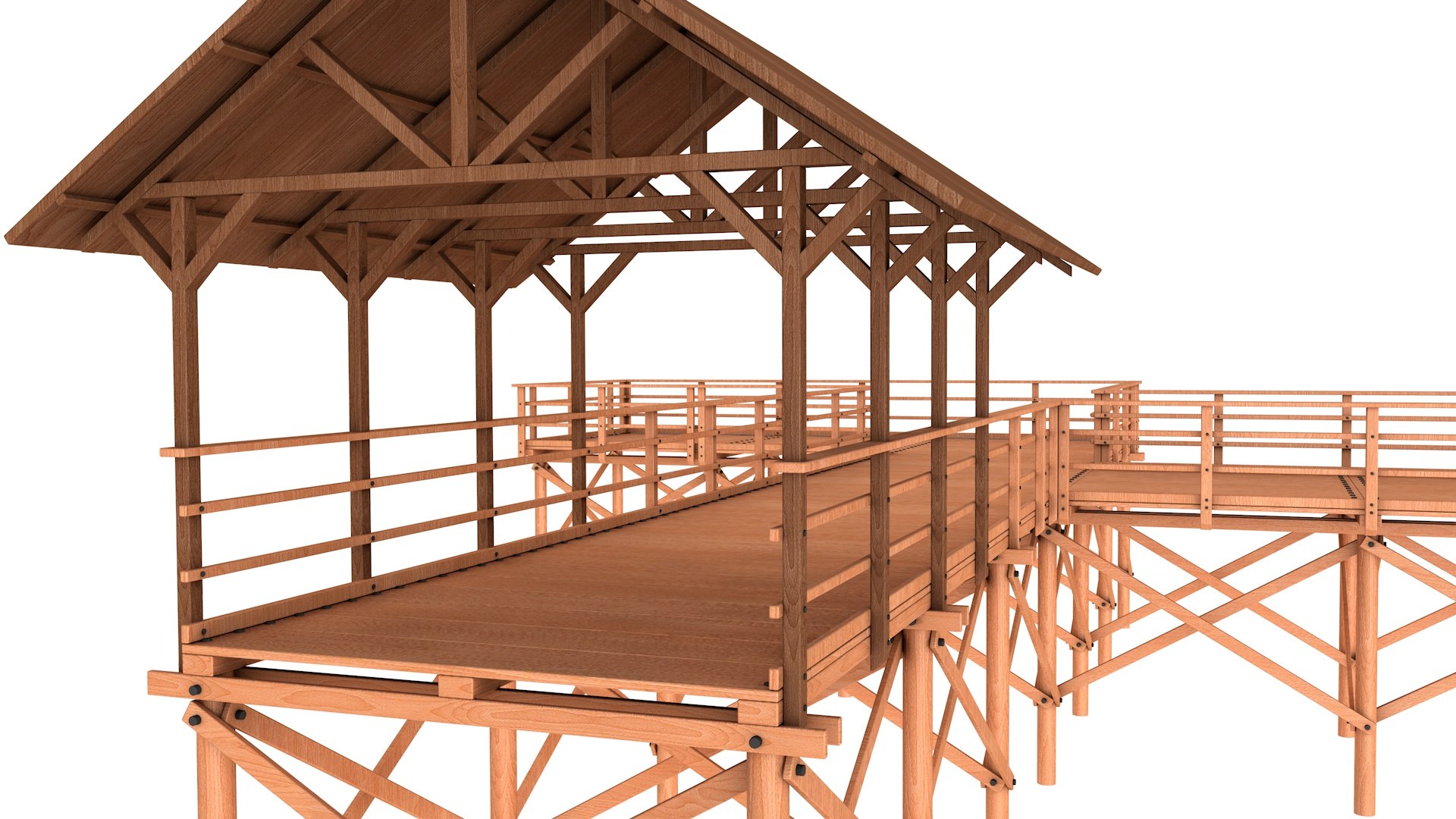 3D model Wooden Pier - TurboSquid 1852610