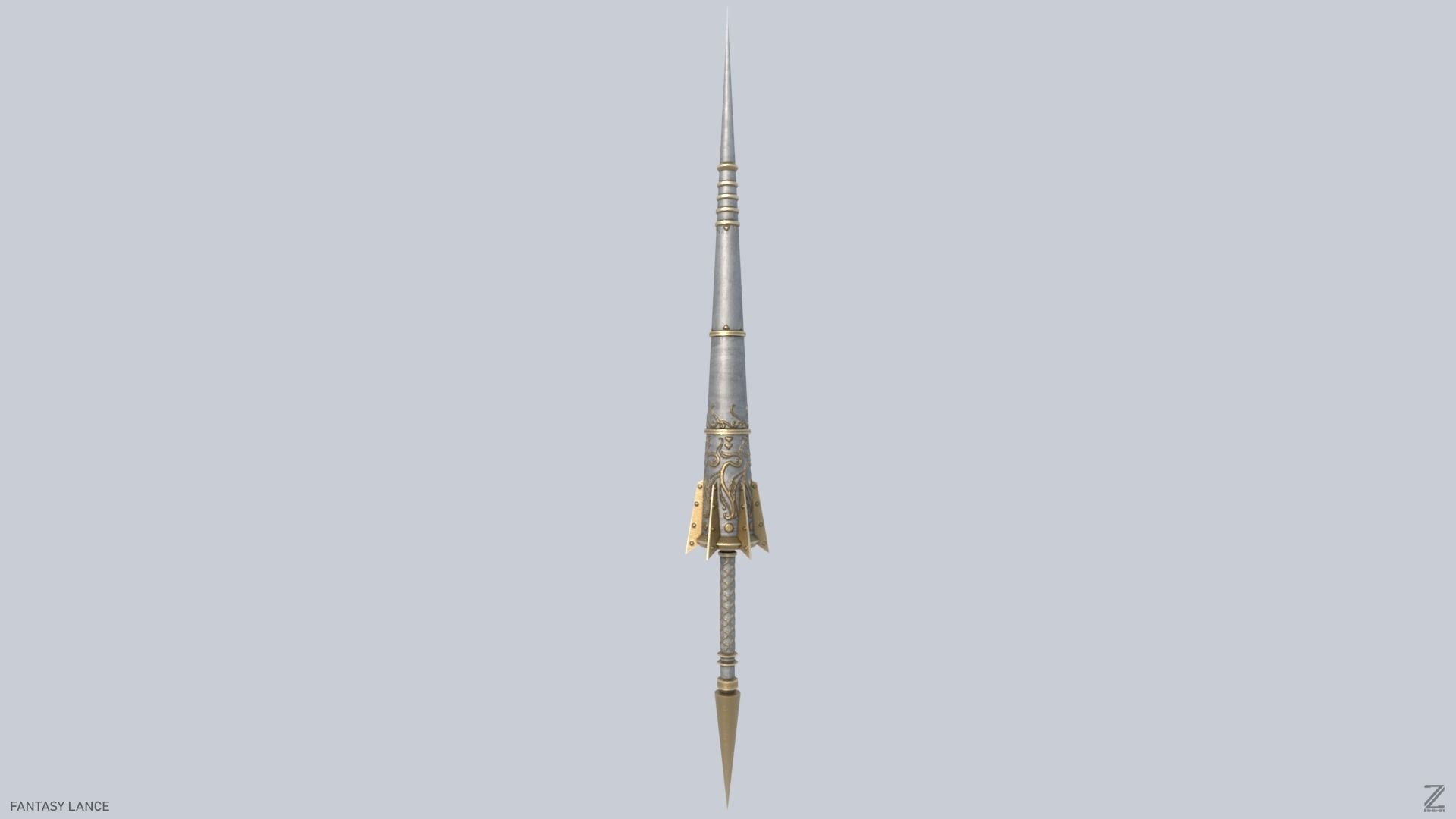 Fantasy Lance 3D Model - TurboSquid 2237665