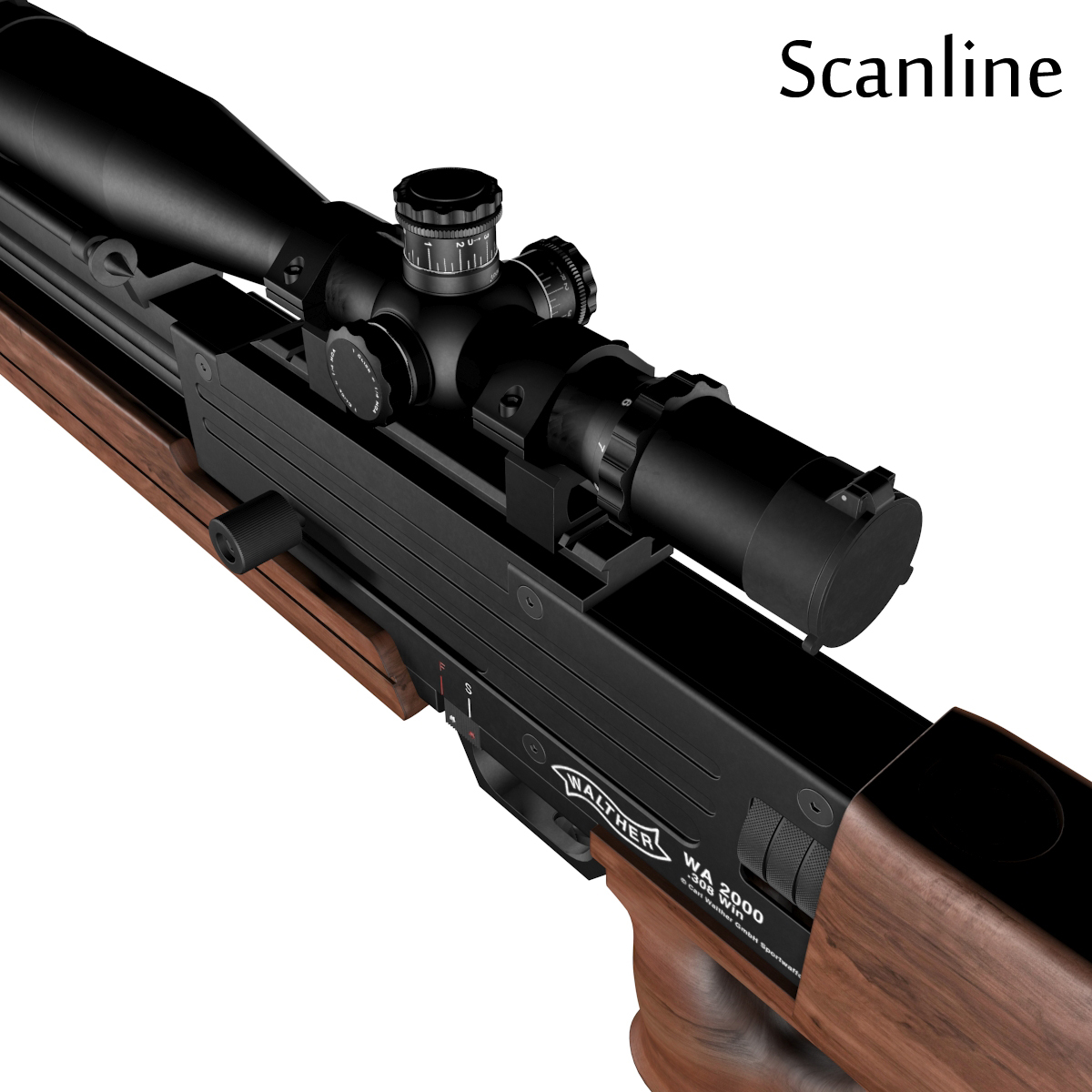 3D модель Walther WA 2000 - TurboSquid 816338