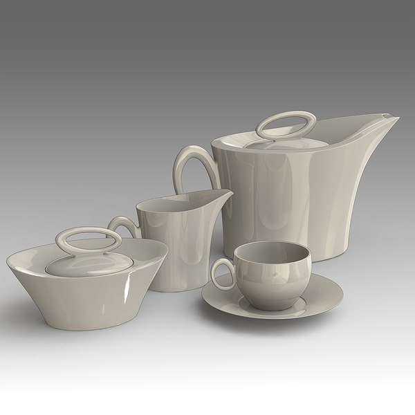 3d tea set