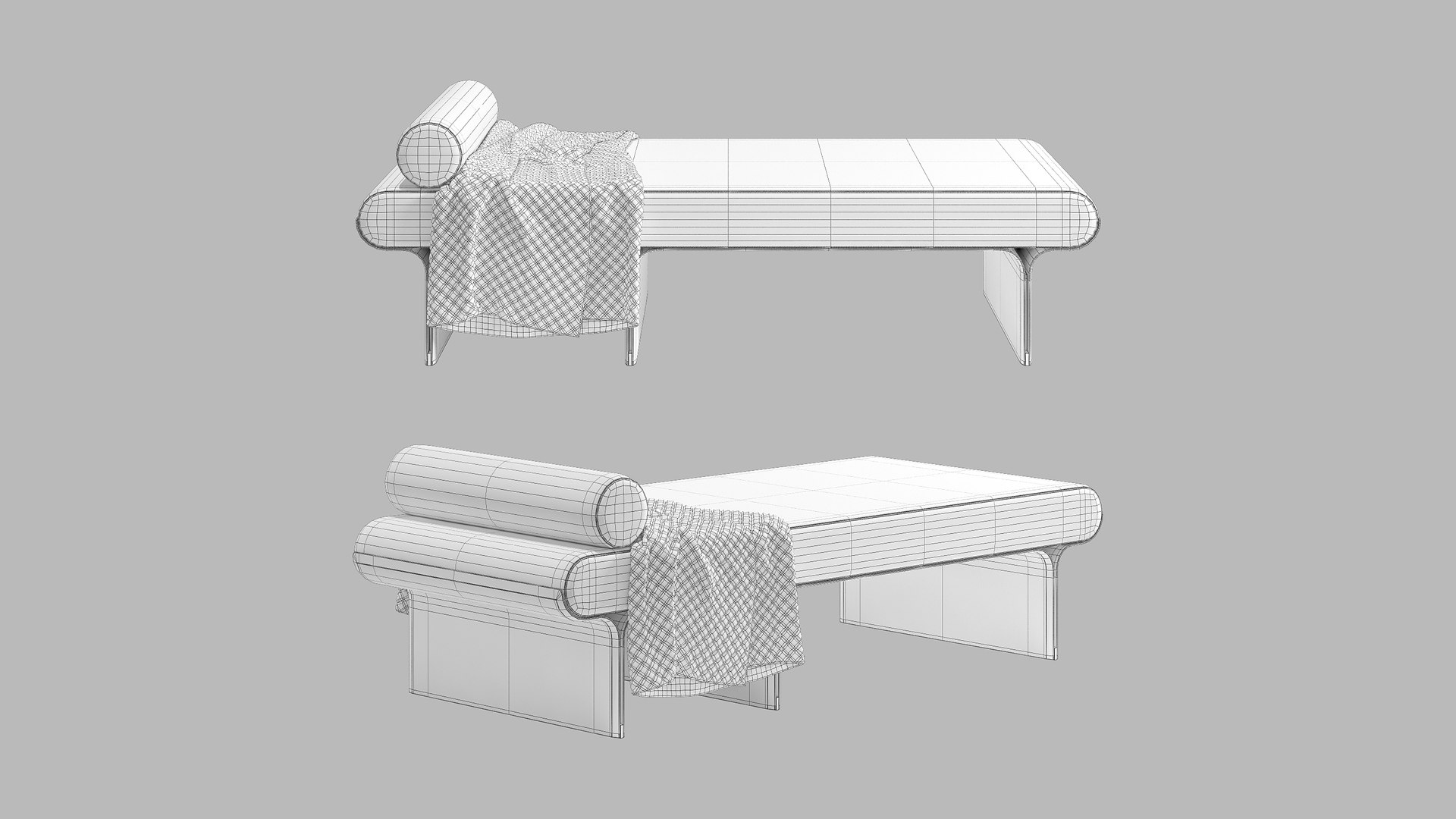 3D Model Gallotti And Radice Stami-daybed - TurboSquid 2127583