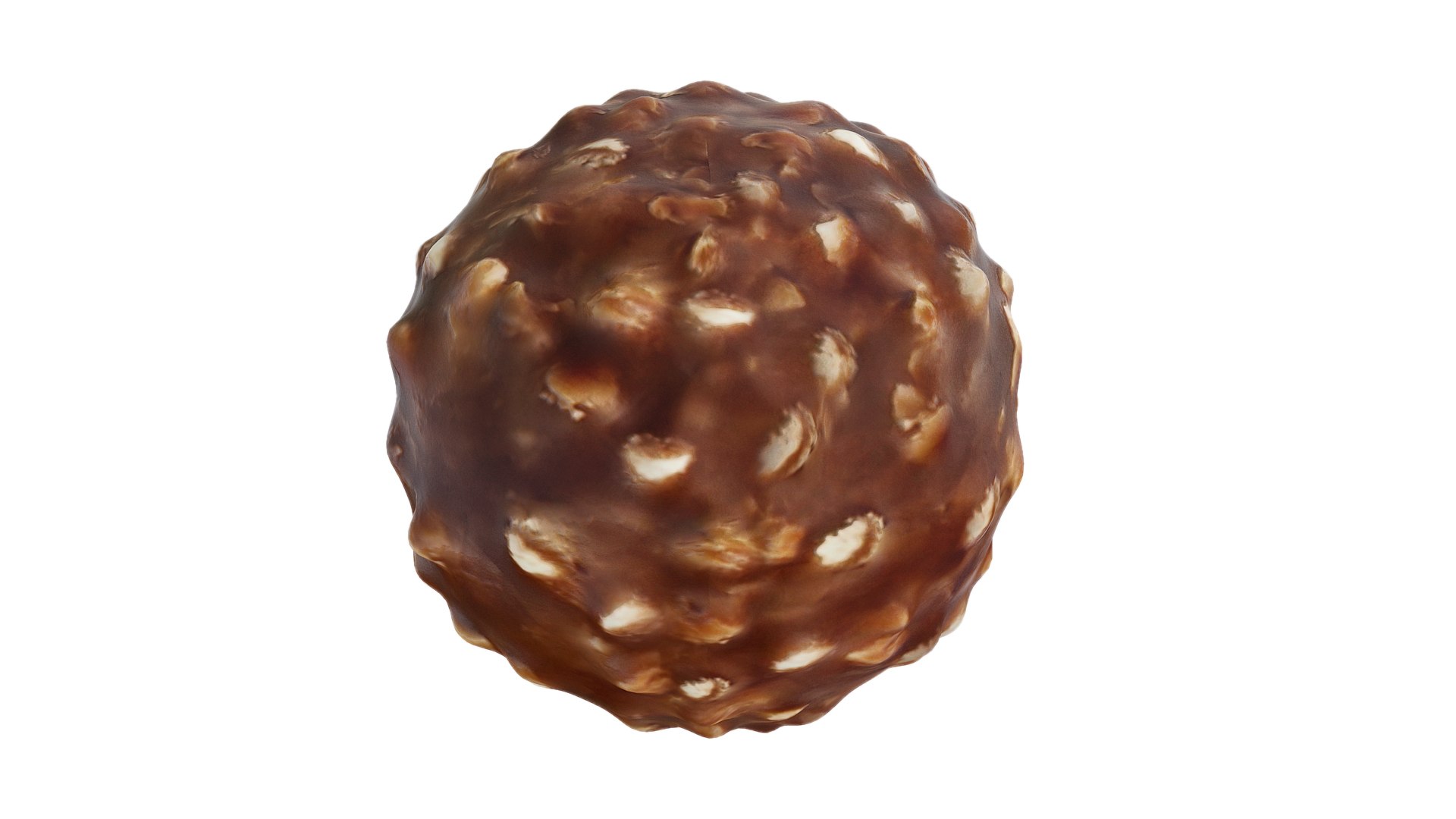 Chocolate Nut Ball 3D - TurboSquid 2391079