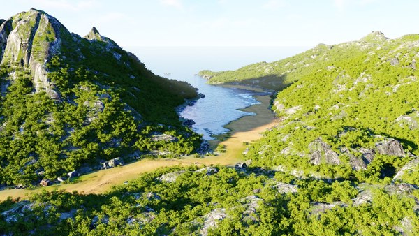 Habitable island 3D - TurboSquid 1861095