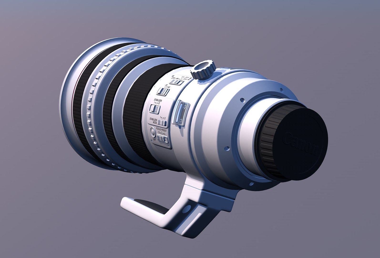Canon 400mm Camera Lens 3d C4d