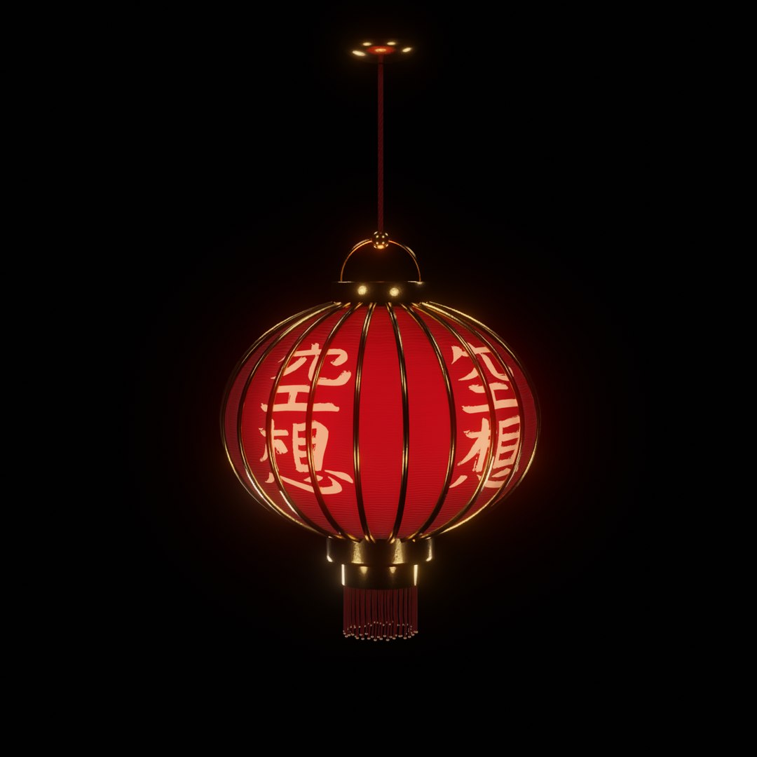 Chinese Paper Lantern 3D Model - TurboSquid 1935608