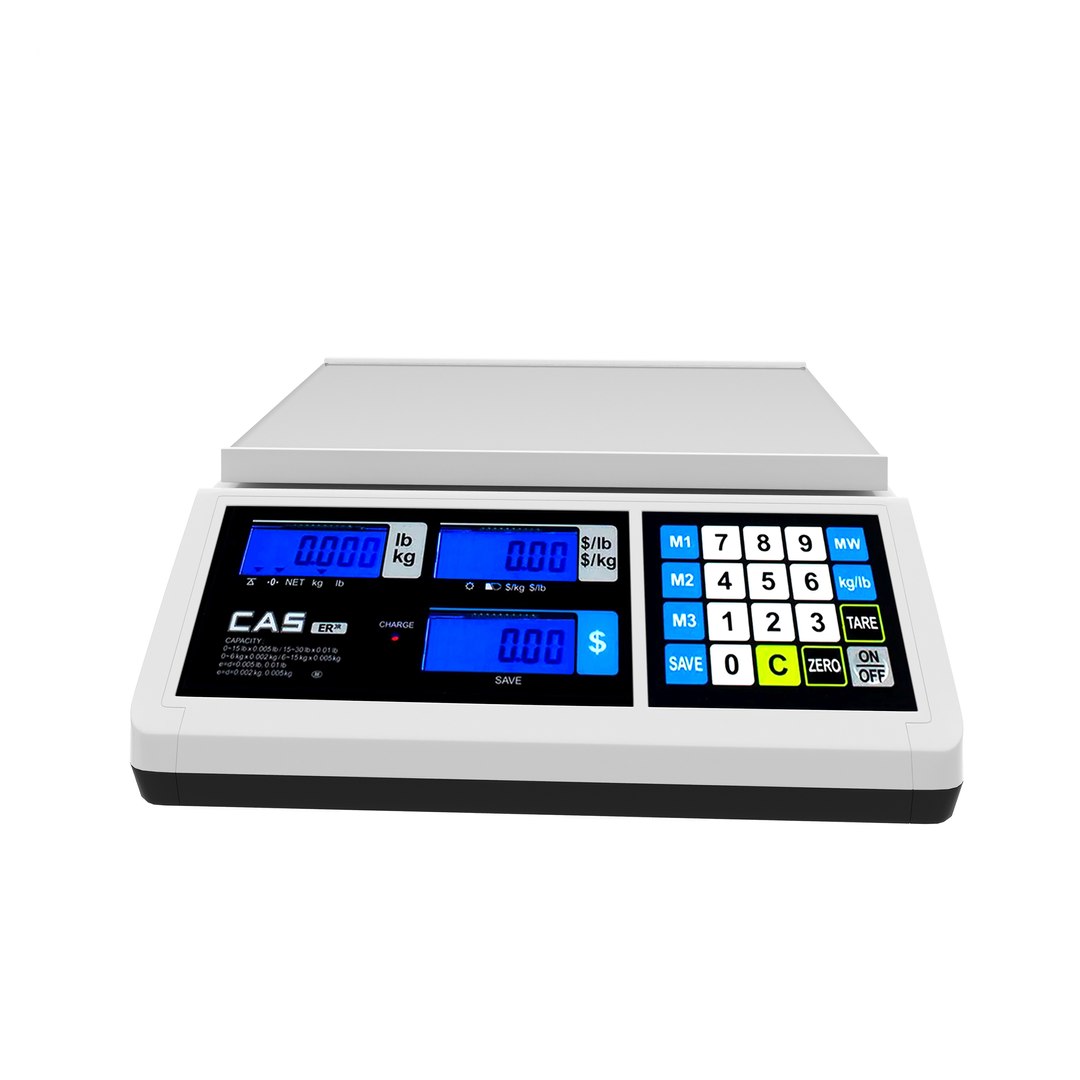 3D Model Price Computing Scale CAS ER-JR - TurboSquid 2124383