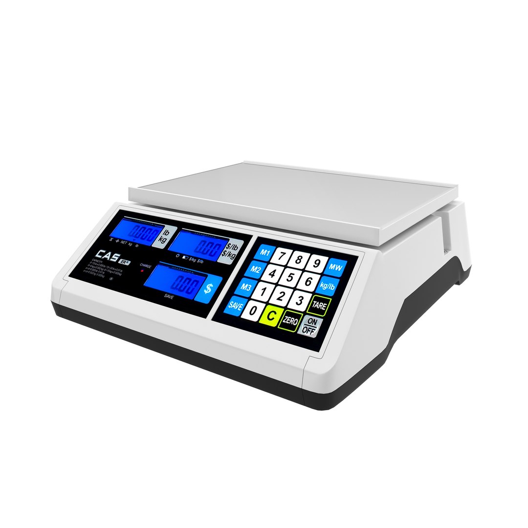 3D Model Price Computing Scale CAS ER-JR - TurboSquid 2124383