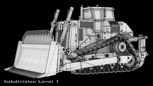 modelo 3d Bulldozer PBR - TurboSquid 2160047