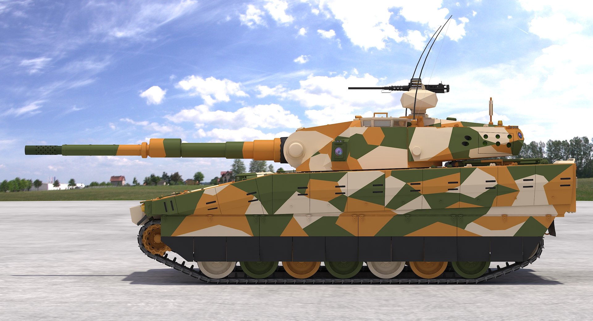3D cv90 120-t light tank - TurboSquid 1168278