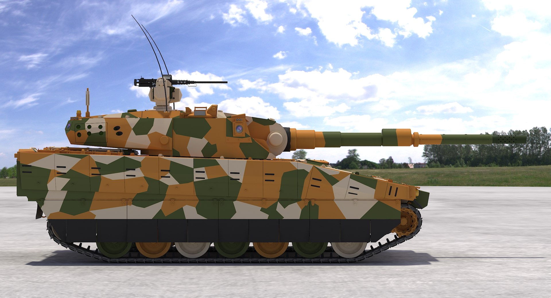 3D cv90 120-t light tank - TurboSquid 1168278