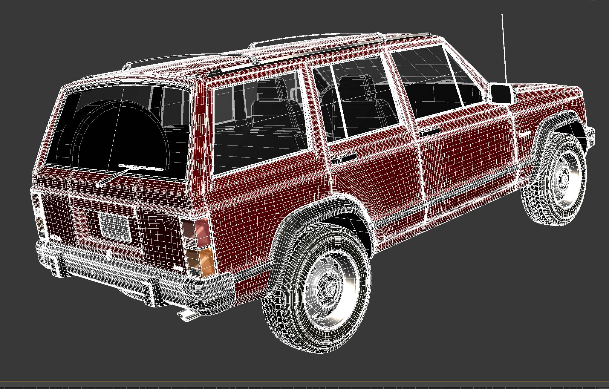 jeep cherokee 1984 1996 3d max