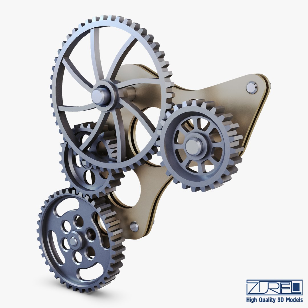 3D Gear Mechanism V 4 - TurboSquid 1288809