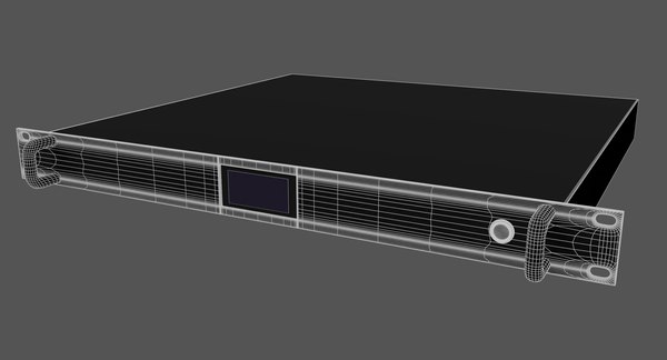 Basic 19-inch 1u rack 3D model - TurboSquid 1340950