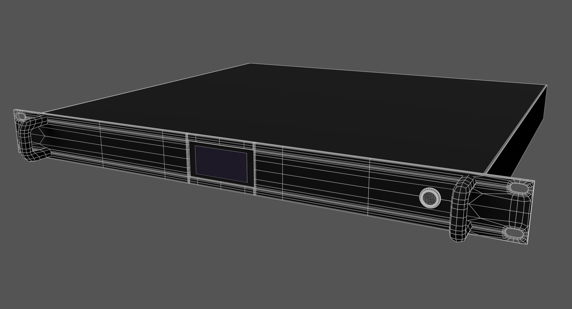 Basic 19-inch 1u Rack 3D Model - TurboSquid 1340950