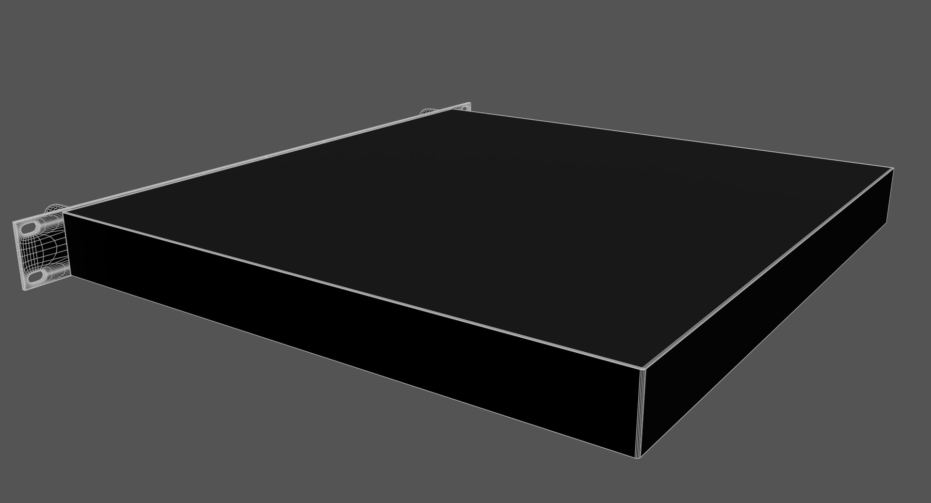 Basic 19-inch 1u Rack 3D Model - TurboSquid 1340950