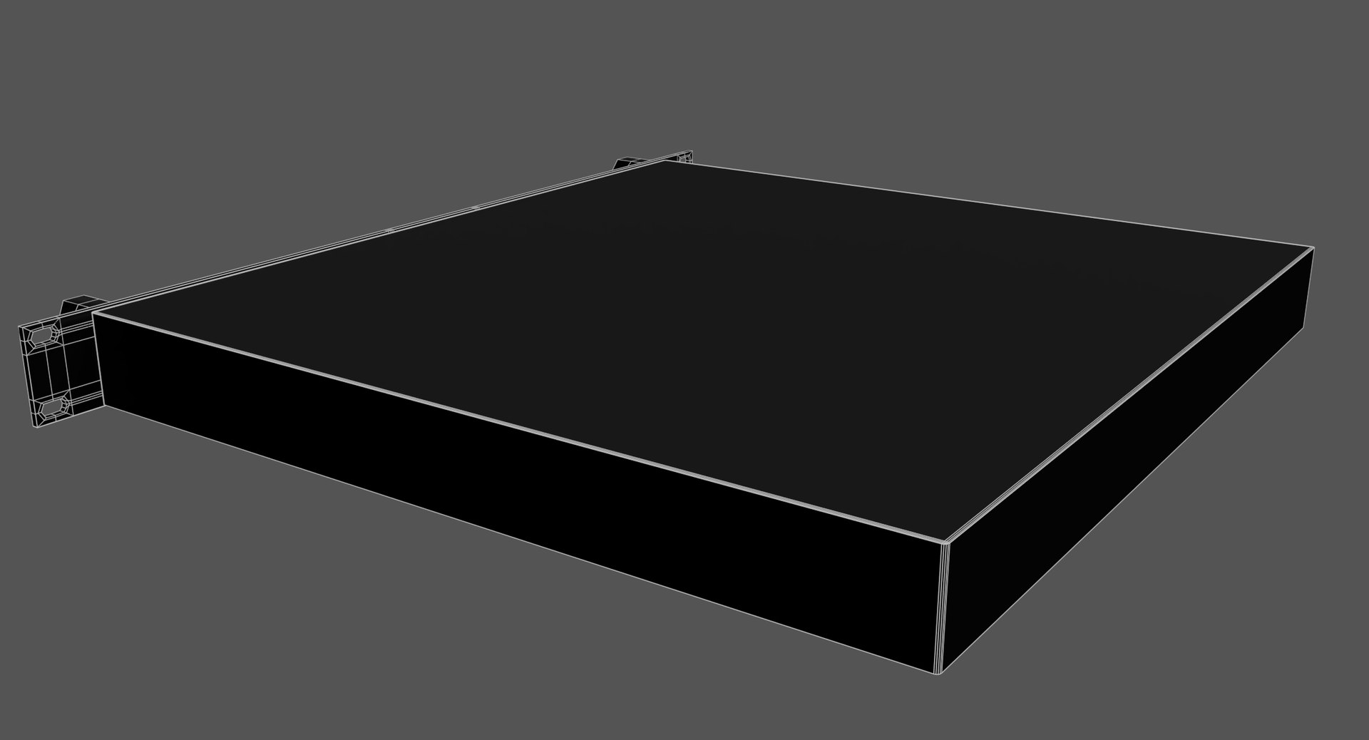 Basic 19-inch 1u Rack 3D Model - TurboSquid 1340950