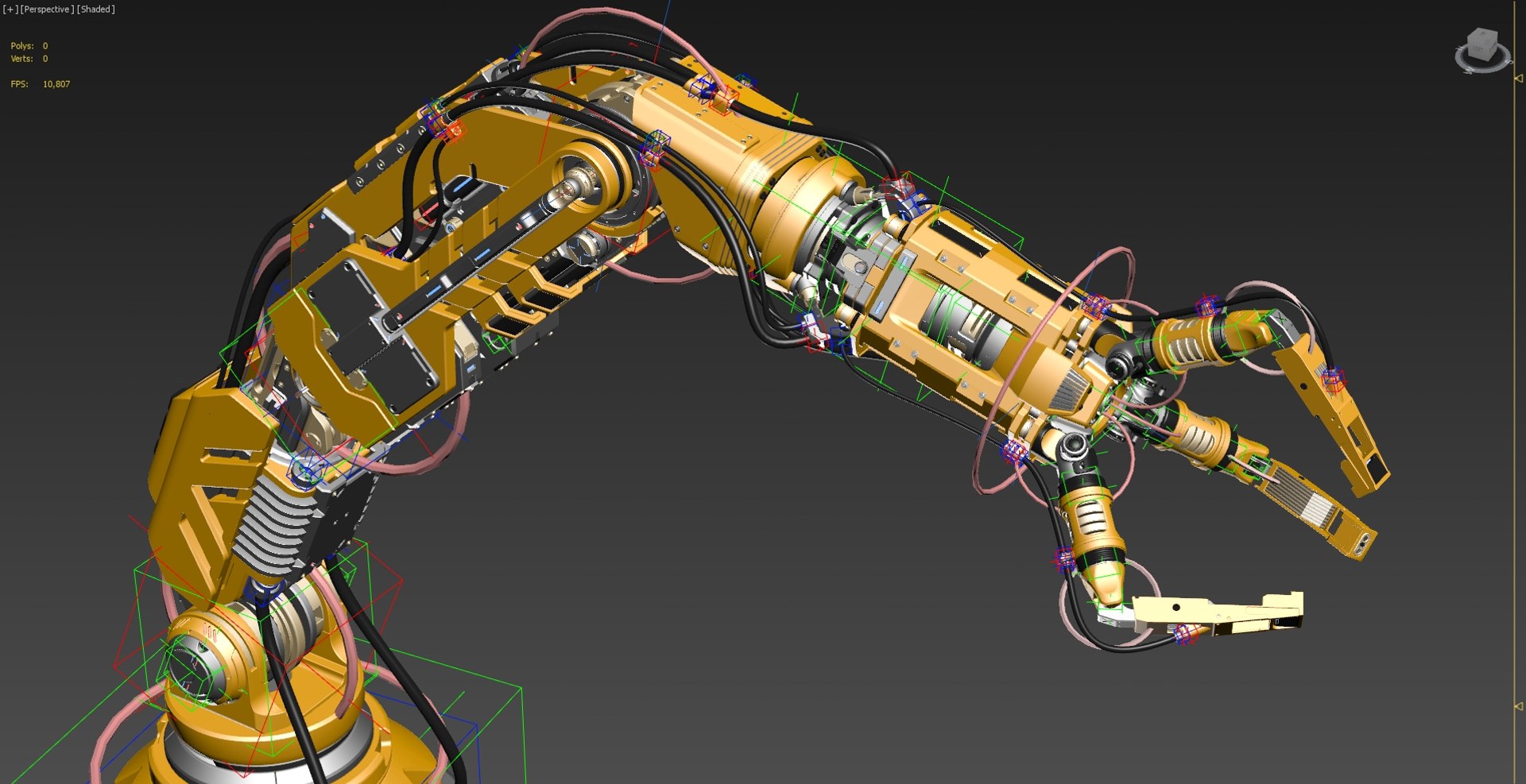 3D Robotic Arm 2 Rigged - TurboSquid 1461237
