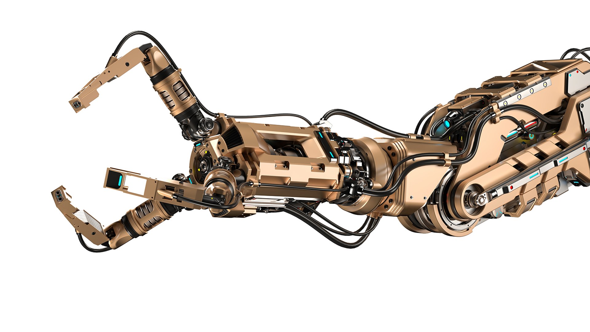 3D Robotic Arm 2 Rigged - TurboSquid 1461237