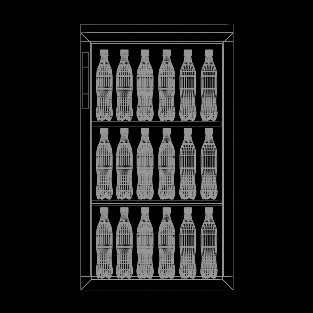 Drinks Fridge Coca-cola Sct 3d Model