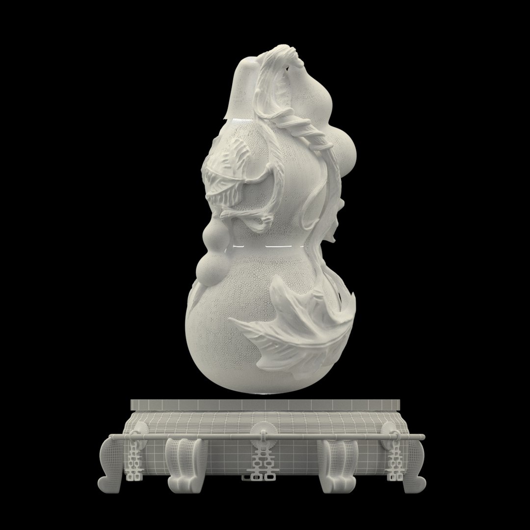 Chinese Gourd Display Stand Model - TurboSquid 1577211