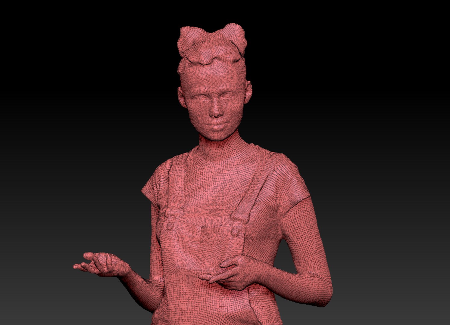 3D Human Young Woman Pose Model - TurboSquid 1476659