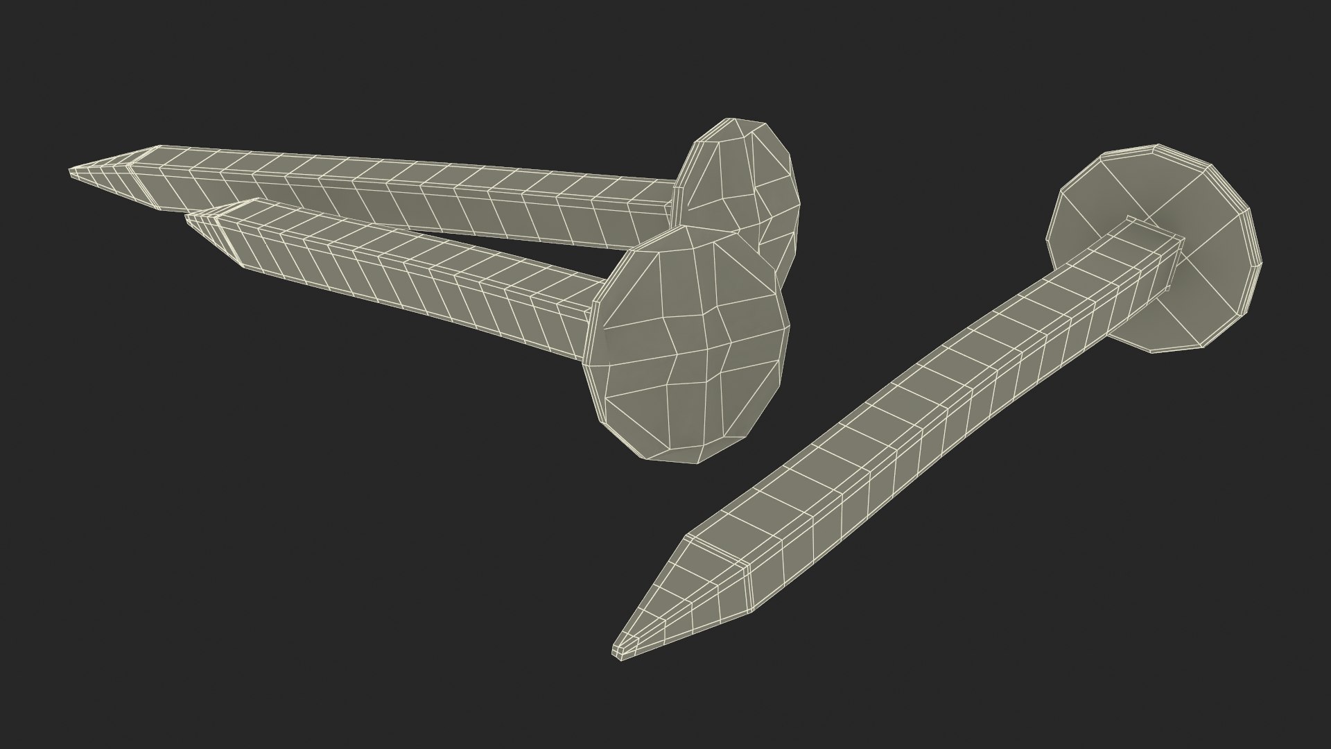 Hardboard Nails Old 3D Model - TurboSquid 2068520